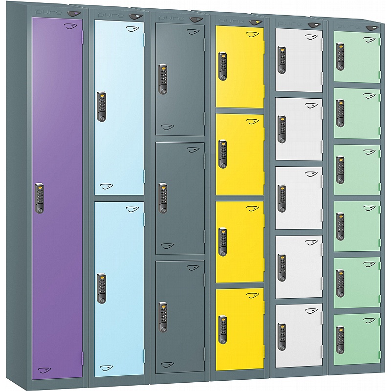 Pure Antibacterial Sloping Top Lockers with Digital Combination Lock ...
