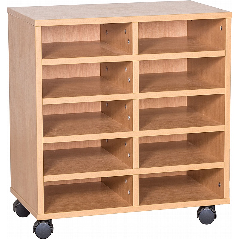 Cubby Double Column 10 Shallow Tray Storage from our Tray Storage Units ...