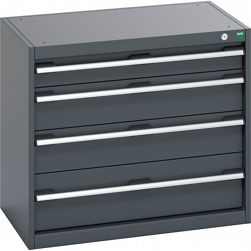 Bott Cubio 4 Drawer Anthracite Metal Cabinets from our Workshop Drawer ...