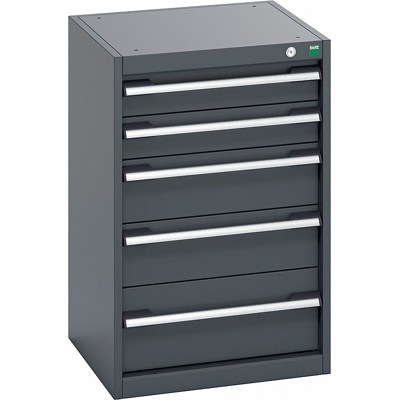 Bott Cubio 5 Drawer Anthracite Metal Cabinets from our Workshop Drawer Cabinets range.