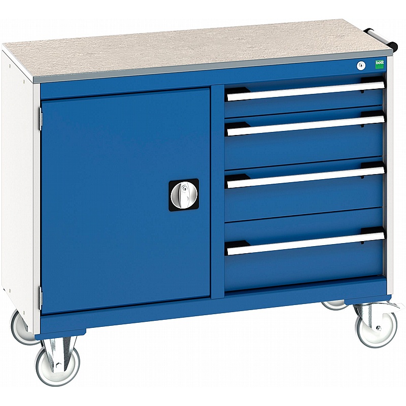 Bott Cubio Mobile Combination Metal Cabinets with Lino from our Mobile Workshop Storage range.