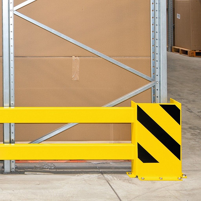 Black Bull Impact Protection Racking End Frame Adjustable Protectors ...