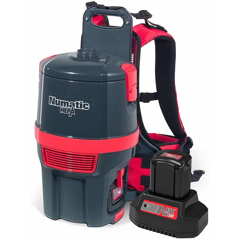 Numatic Pro Cordless RSB150NX HEPA Rucsac Backpack Commercial Dry ...