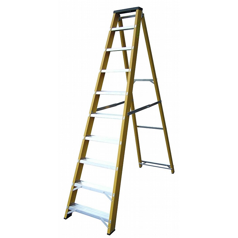 Lyte Industrial Swingback Glass Fibre Step Ladders from our Fibreglass ...