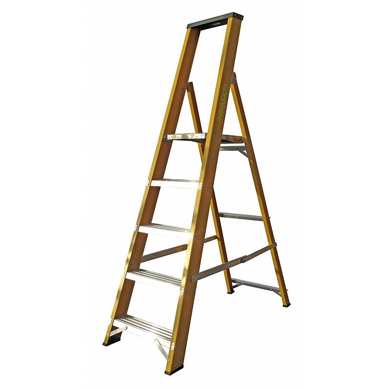 Lyte Industrial Swingback Glass Fibre Platform Step Ladders from our ...