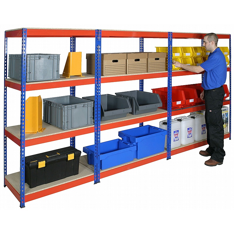 Rivet Heavy Duty Wide Boltless Racking from our Shelving range.