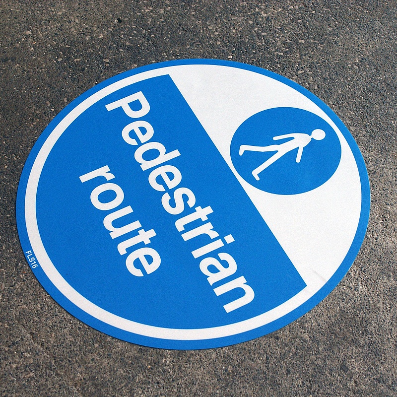 PROline Pedestrian Route Floor Sign from our Floor Signs range.