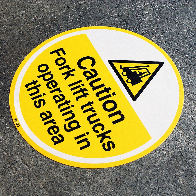 PROline Caution Fork Lift Floor Sign from our Floor Signs range.