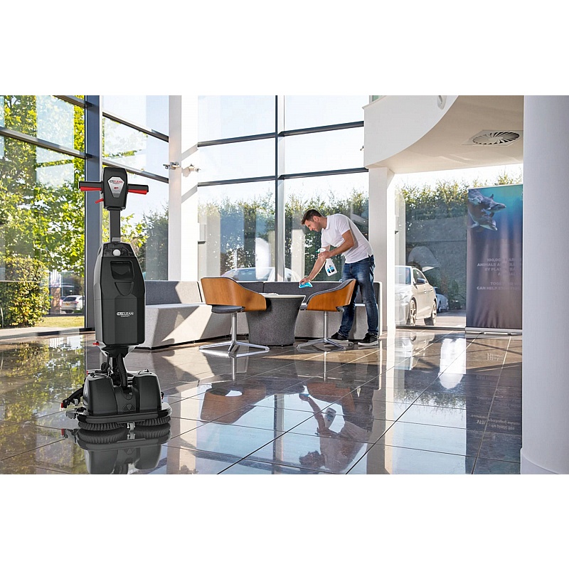 Numatic NuClean Compact NCC440NX ReFlo Rotary Floor Scrubber Dryer from ...