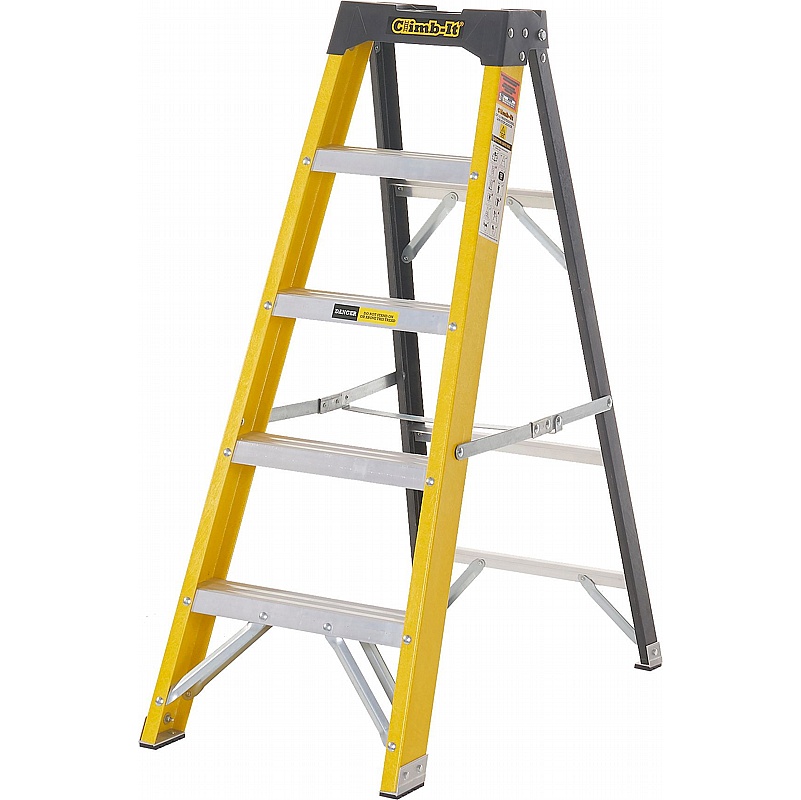 Climb-It Fibreglass Swingback Step Ladders from our Fibreglass Step ...