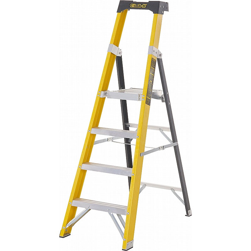 Climb-It Fibreglass Platform Step Ladders from our Fibreglass Step ...