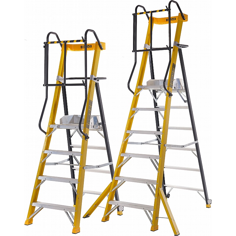 Climb-It Fibreglass Podium Step Ladders from our Fibreglass Step ...