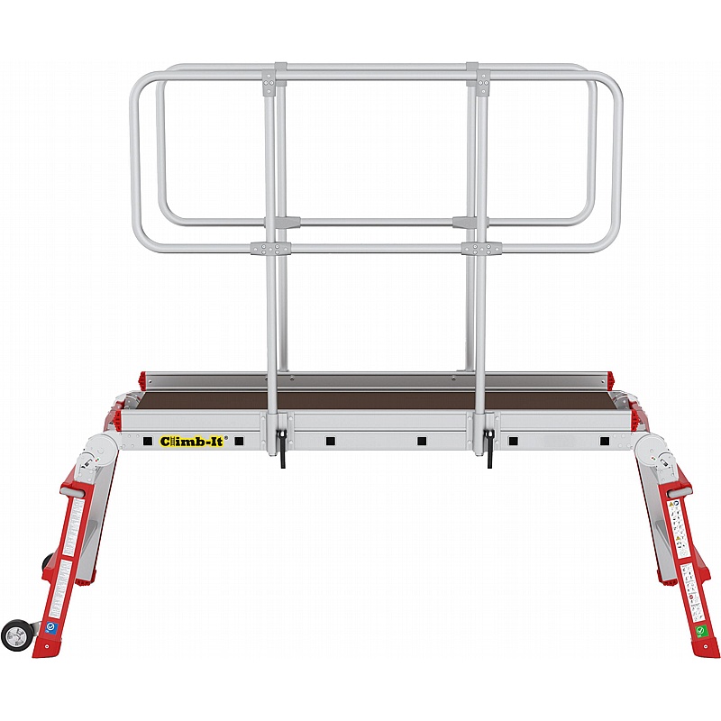 Climb-It Telescopic Trestle Work Platform with Guard Rails from our ...