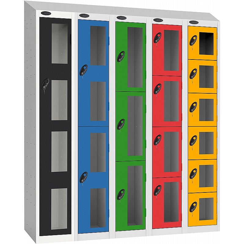 Stellar Probe Antibacterial Sloping Top Anti-Theft Vision Lockers with ...