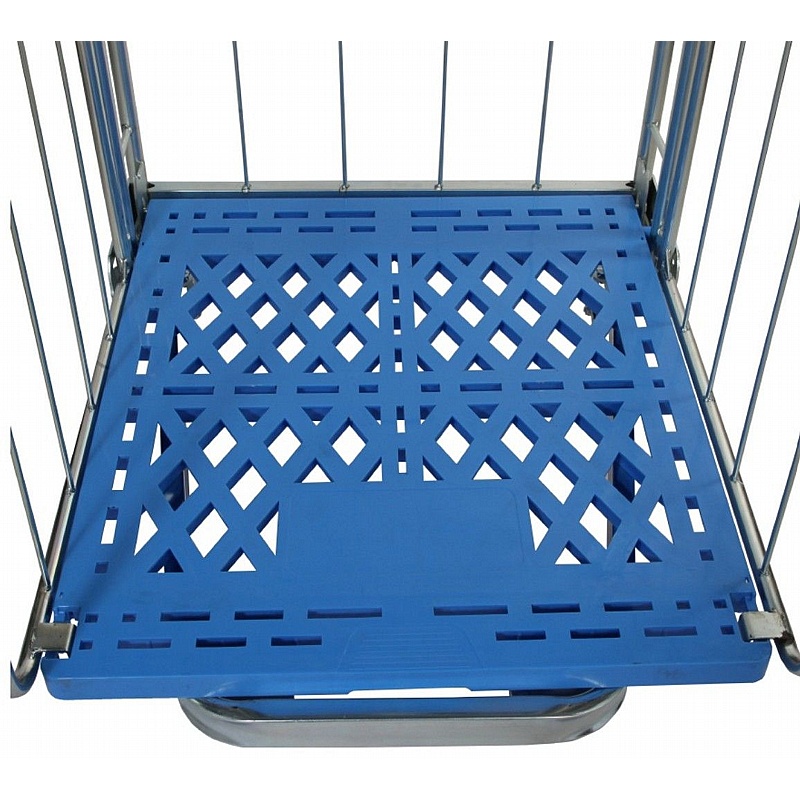 Cavea 4 Sided Nestable Roll Pallet Cages Split Gate with Mesh Infill ...