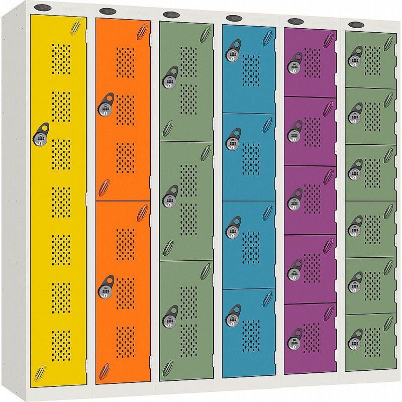 Stellar Probe Equinox Antibacterial Perforated Door Lockers with Manual ...