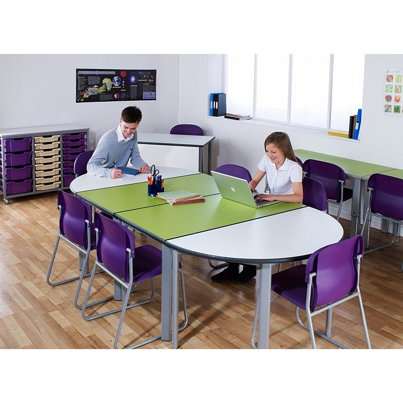Renee Premium Height Adjustable Semi Circular School Tables from our ...